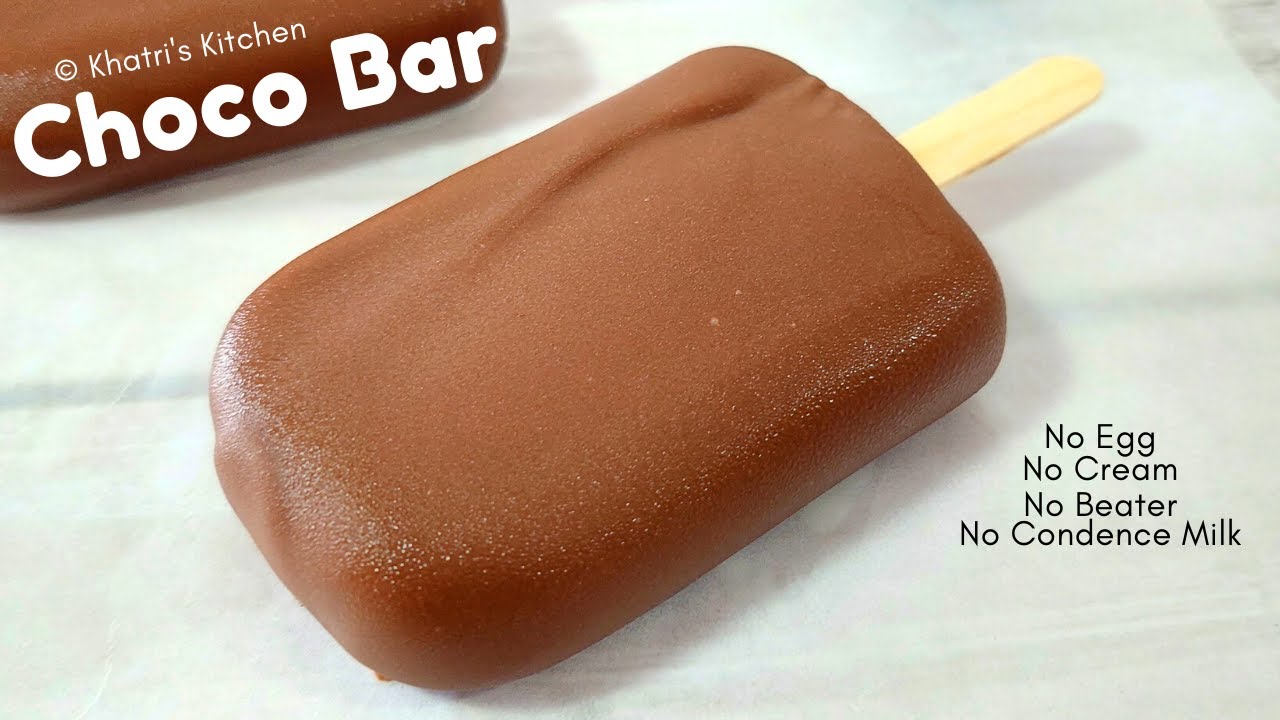 Choco bar Ice-Cream Recipe In Hindi -Homemade Chocobar -Eggless ...