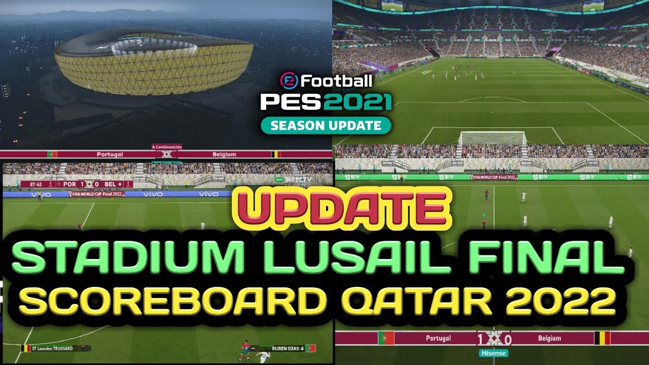 PES 2021 Stadium Lusail Final & Scoreboard FIFA World Cup DirecTV ...