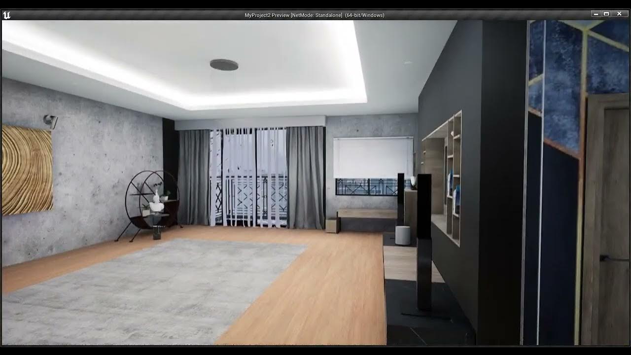 -Interactive Real-Time archviz Architectural Visualization in UE4 UE5 Mimari Görselleştirme ...