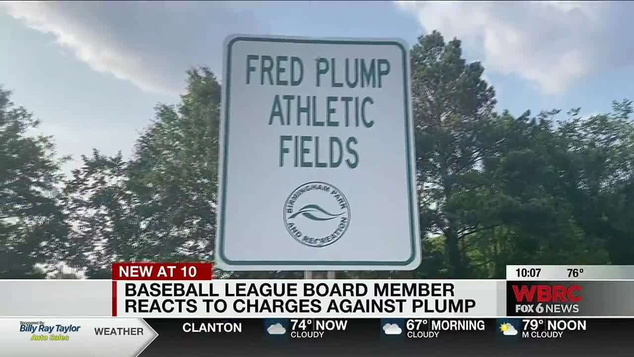 Baseball league board member reacts to charges against Fred Plump - YouTube