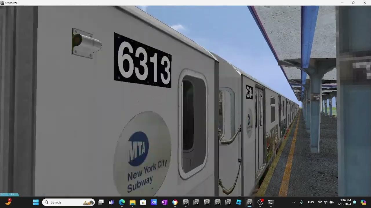 Openbve R142 Siemens 5 Train Departing at Eastchester Dyre Avenue - YouTube
