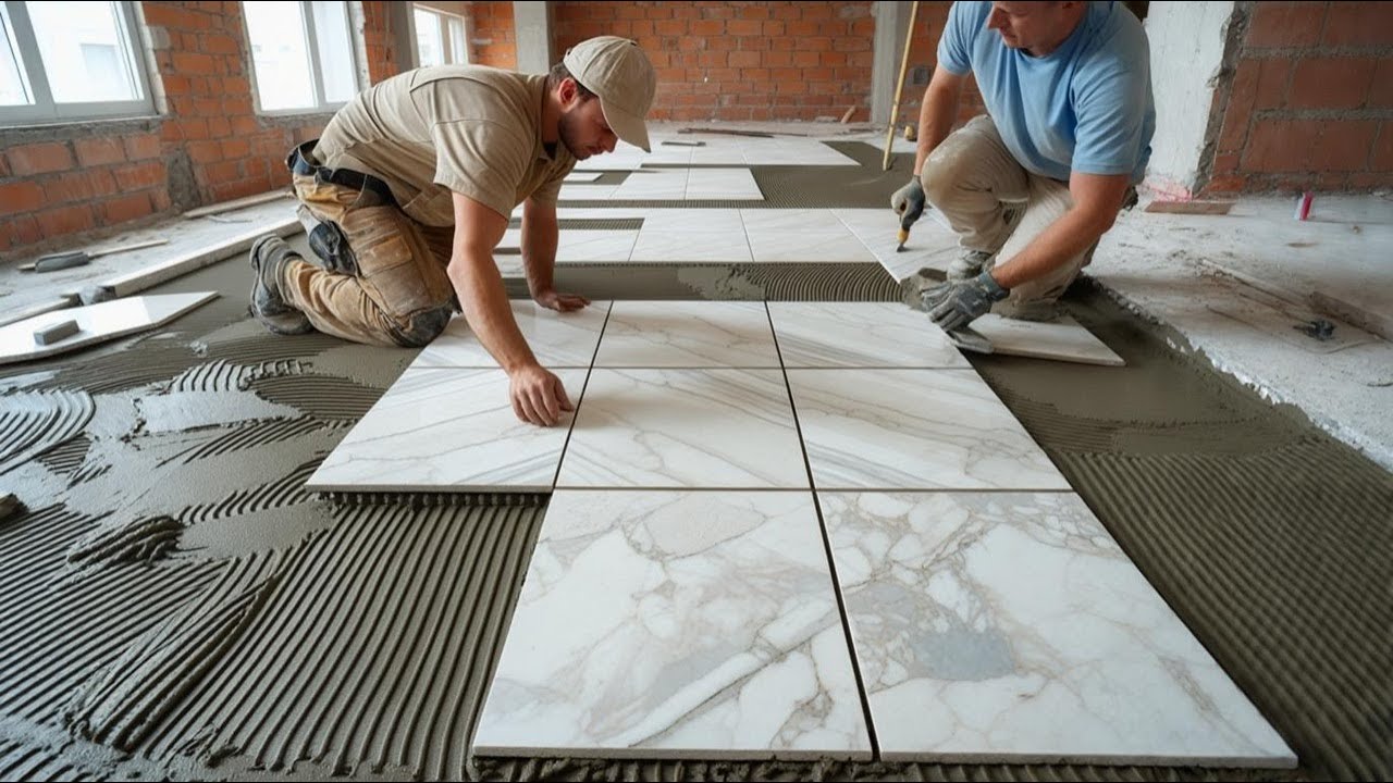 Large Format Ceramic Tile Laying Process | From Surface Preparation To ...