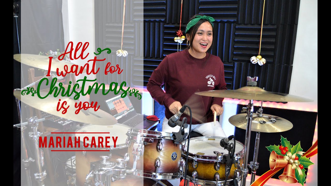 ALL I WANT FOR CHRISTMAS IS YOU - Mariah Carey - Drum Cover - YouTube