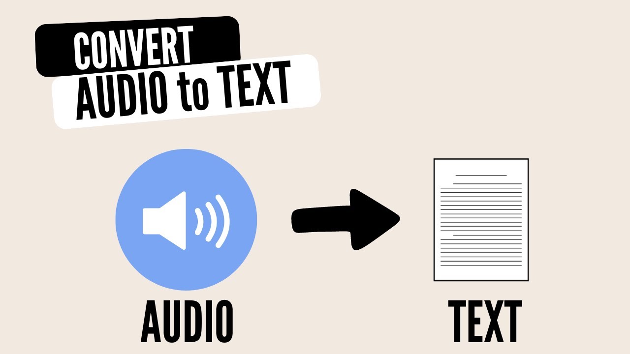 Convert AUDIO to TEXT | Transcribe Audio For FREE - YouTube