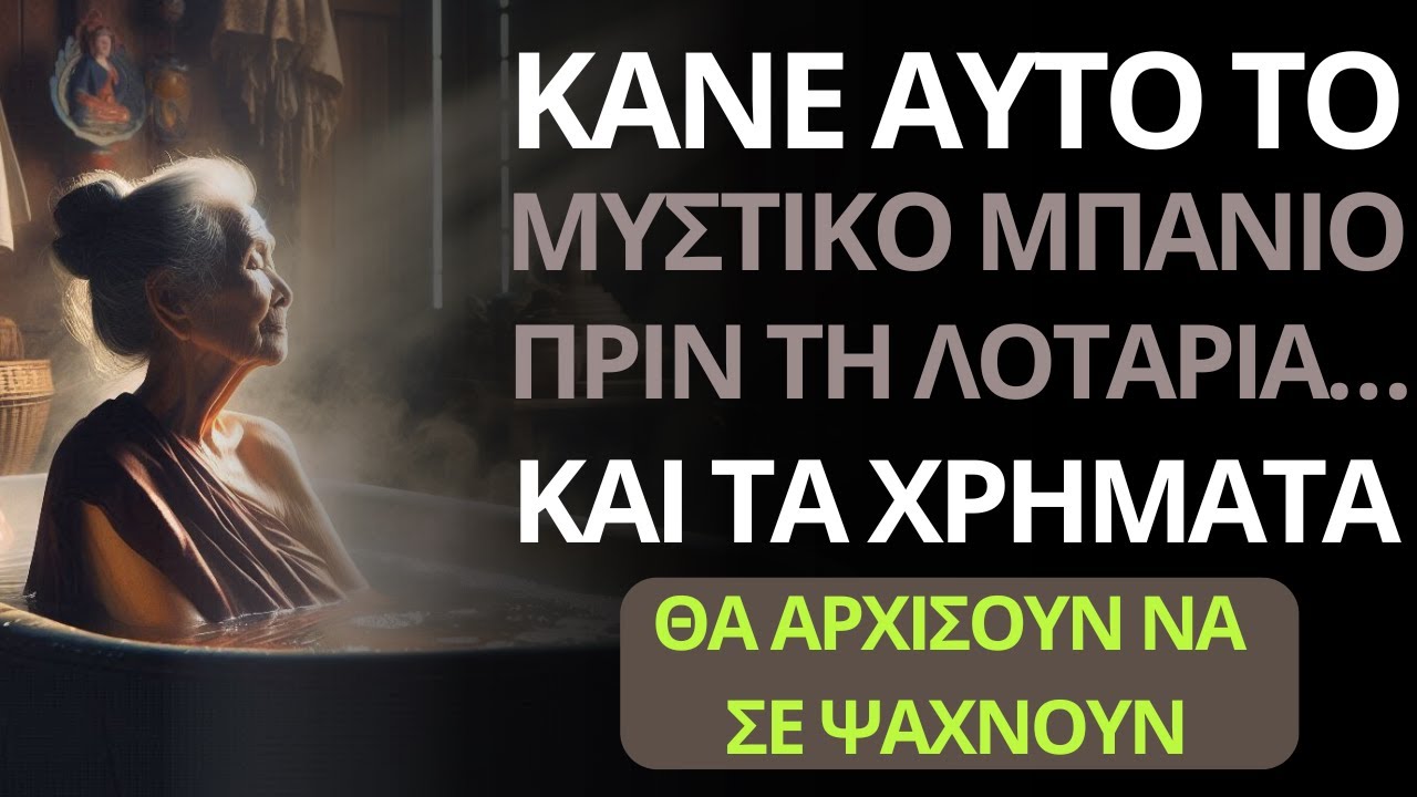 ΚΑΝΕ ΑΥΤΟ ΤΟ ΜΥΣΤΙΚΟ ΜΠΑΝΙΟ ΠΡΙΝ ΤΗ ΛΟΤΟ… ΚΑΙ ΤΑ ΧΡΗΜΑΤΑ ΘΑ ΑΡΧΙΣΟΥΝ ΝΑ ...