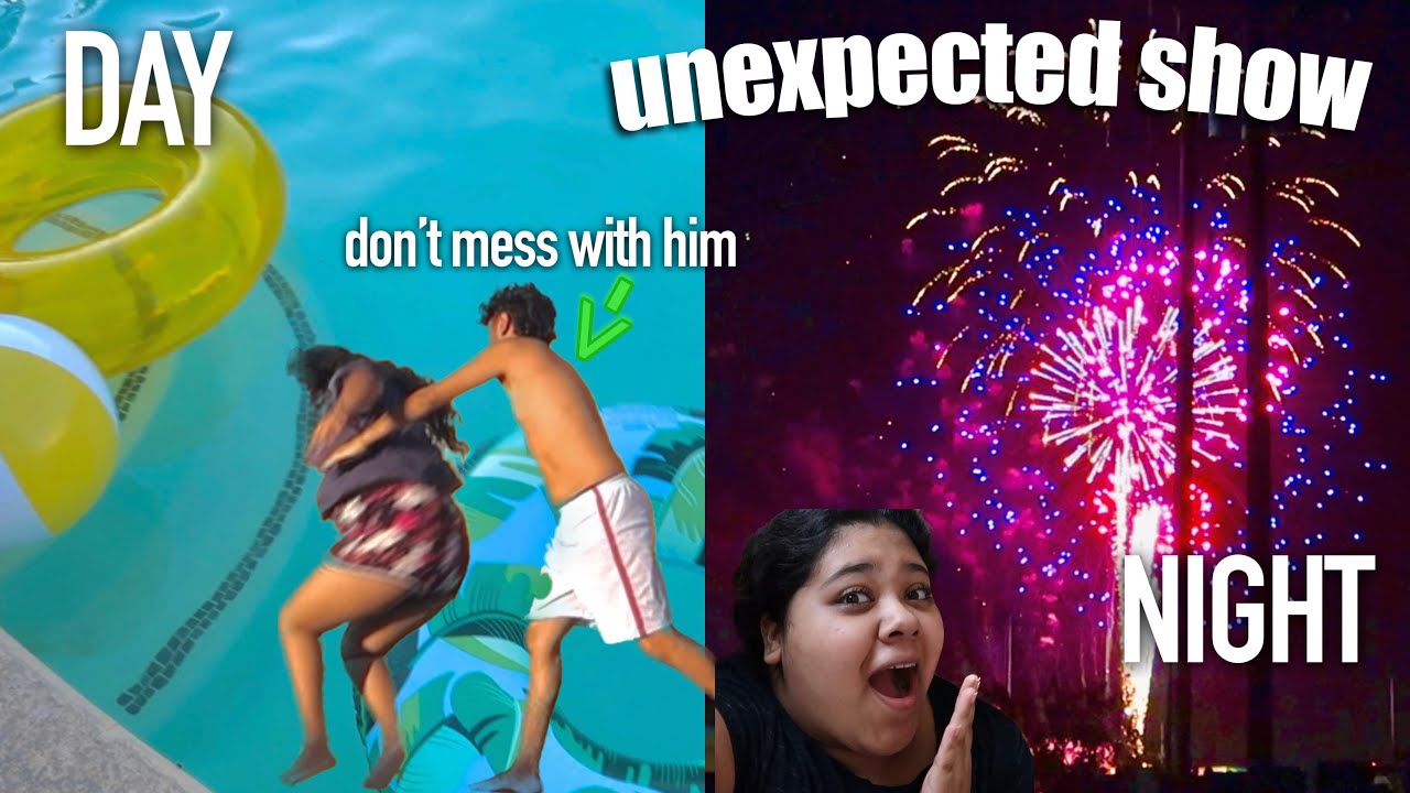 DAY AT THE POOL + our 4th of July FIREWORKS show - YouTube