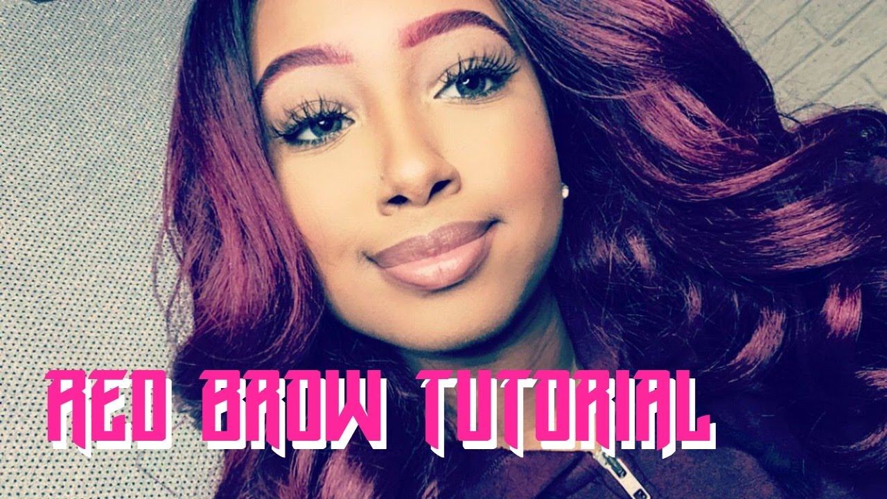 Red Brow Tutorial | Jordan Brianna - YouTube
