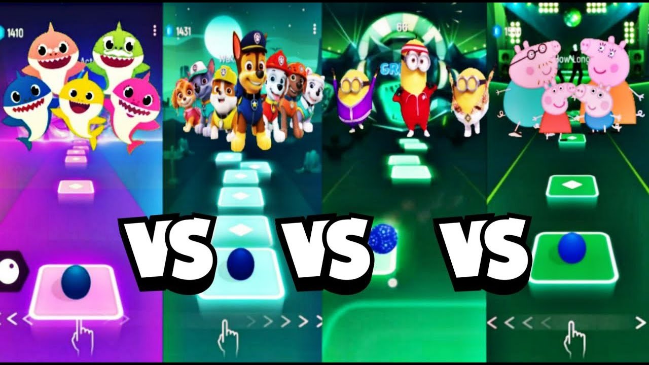 Baby Shark Team VS Paw Patrol Team VS Minion VS Peppa Pig Team baby-shark-team-vs-paw-patrol-team-vs-minion-vs-peppa-pig-team