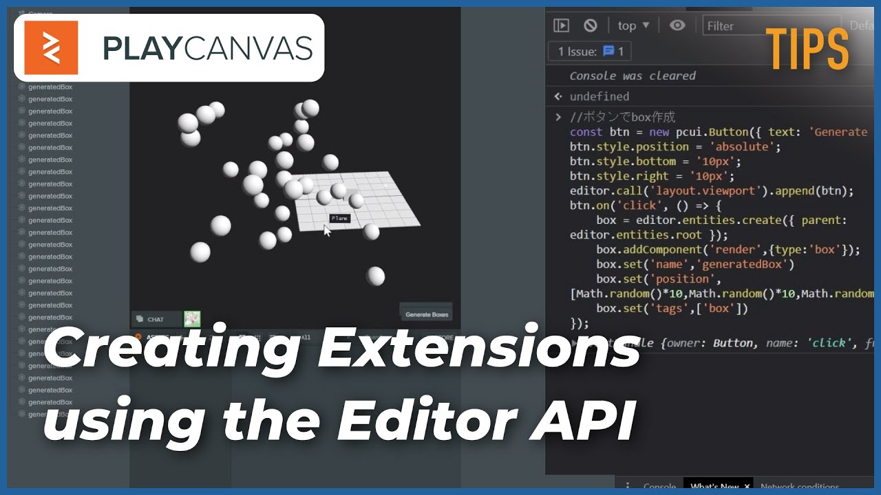 Editor APIを利用して自分好みにEditorを拡張！ [#PLAYCANVAS #TIPS] - YouTube