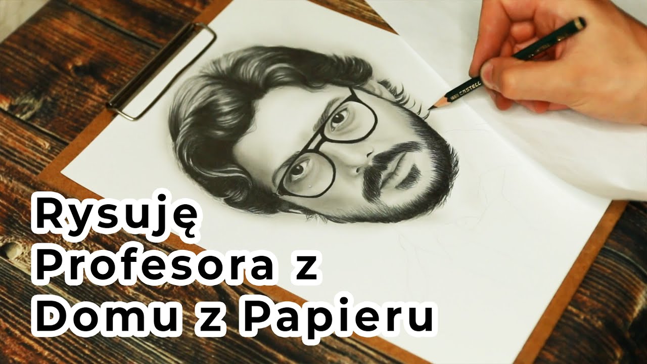 Rysuję PROFESORA || Drawing PROFESOR LA CASA DE PAPEL || SPEED DRAWING ...