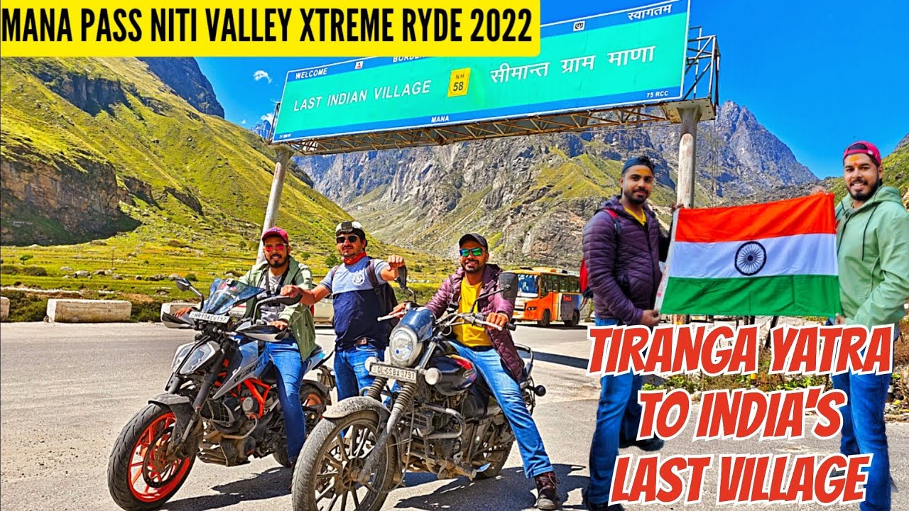 Ep:8 TIRANGA YATRA TO MANA-INDIA CHINA BORDER VILLAGE | MANA PAAS ...