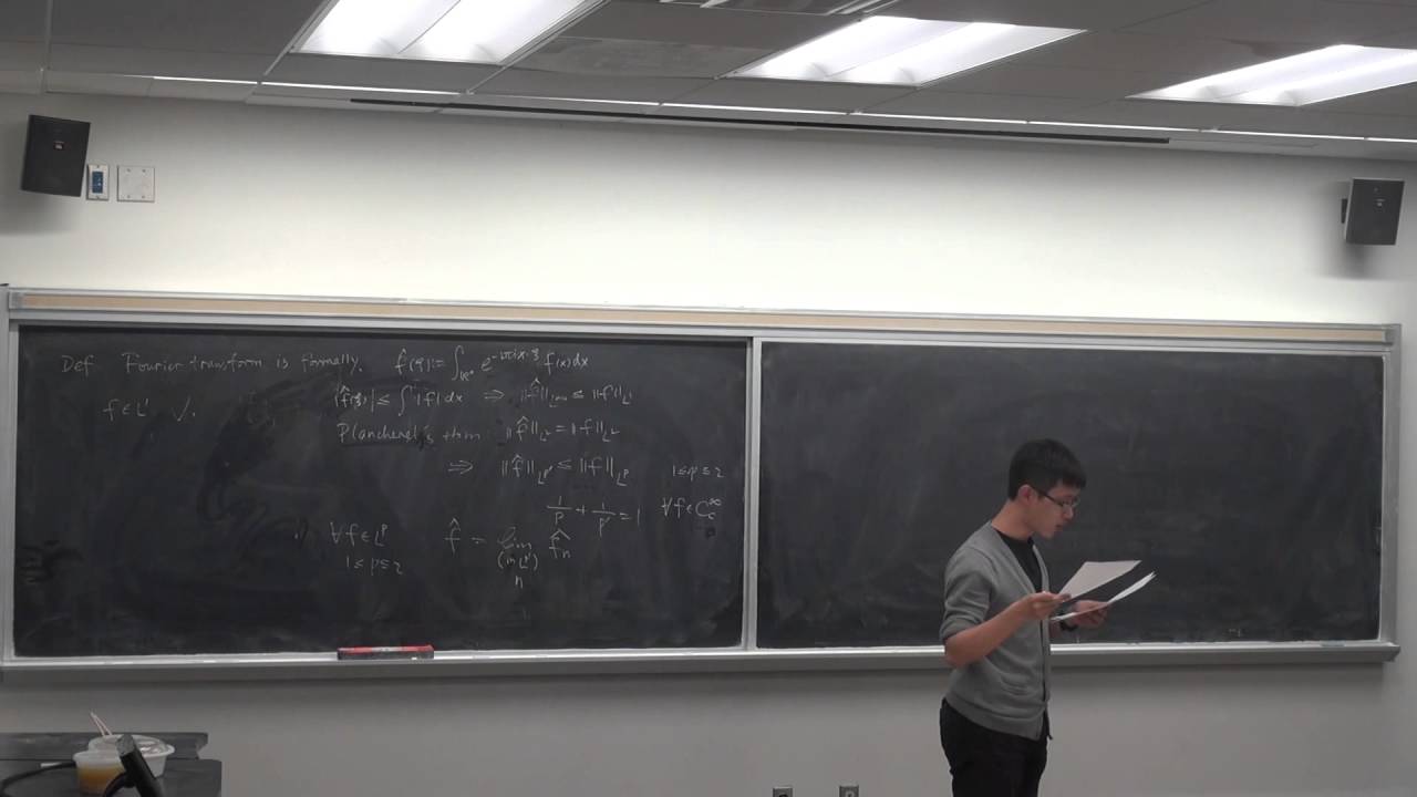 GSS Spring 2016 - Yue Pu: From Restriction Conjecture to Kakeya Set ...