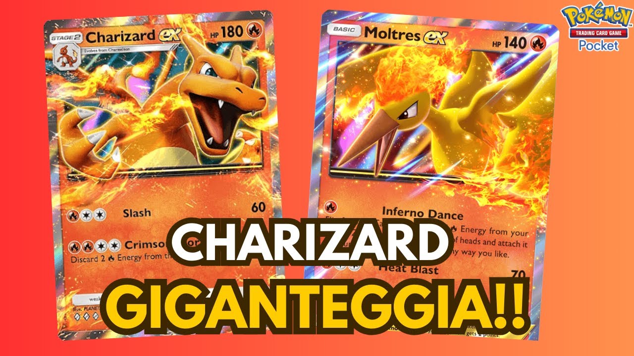 Charizard EX & Moltres EX Mazzo guida - Pokemon TCG Pocket Italia - YouTube