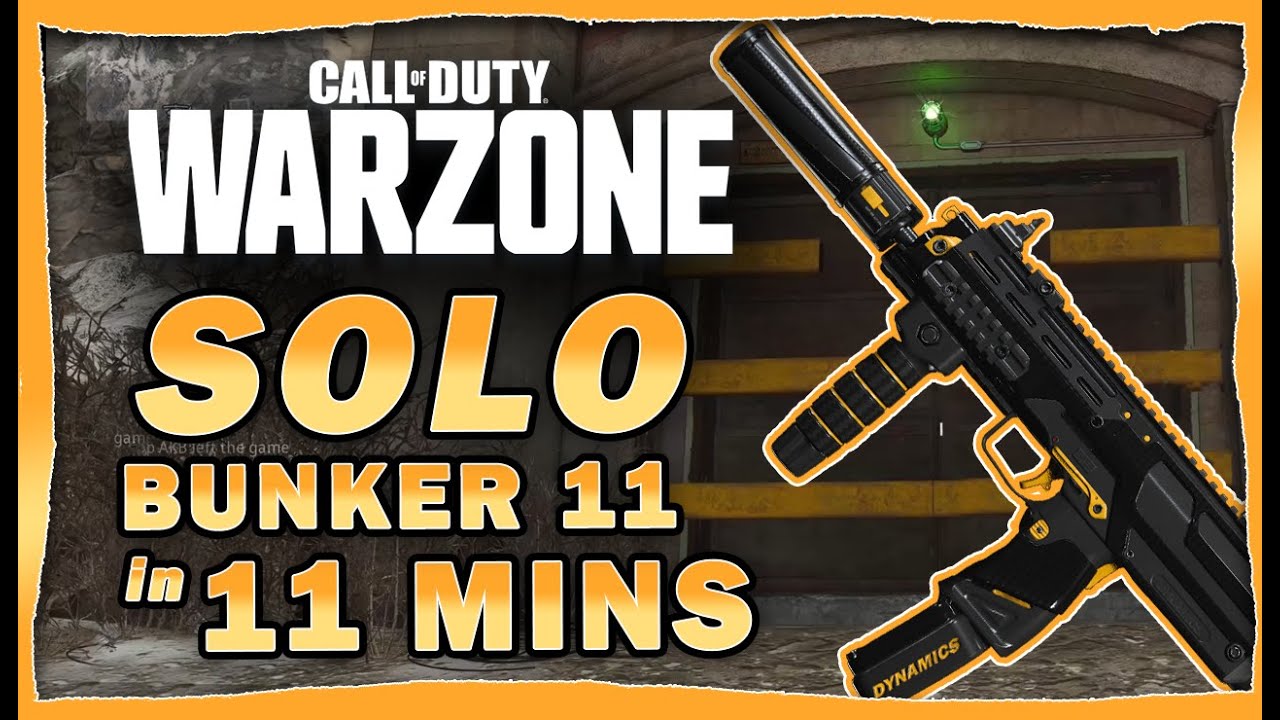How to SOLO Warzone Bunker 11 in 11 MINUTES [MP7 BLUEPRINT] - YouTube