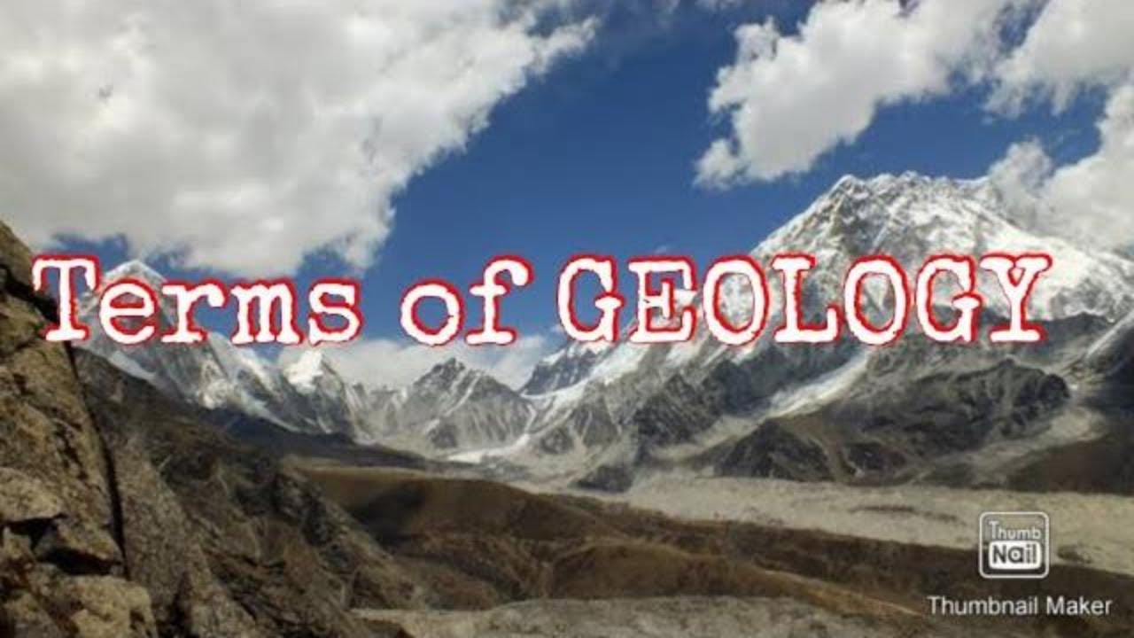 Basic Geological Terms in English language part (10) - YouTube