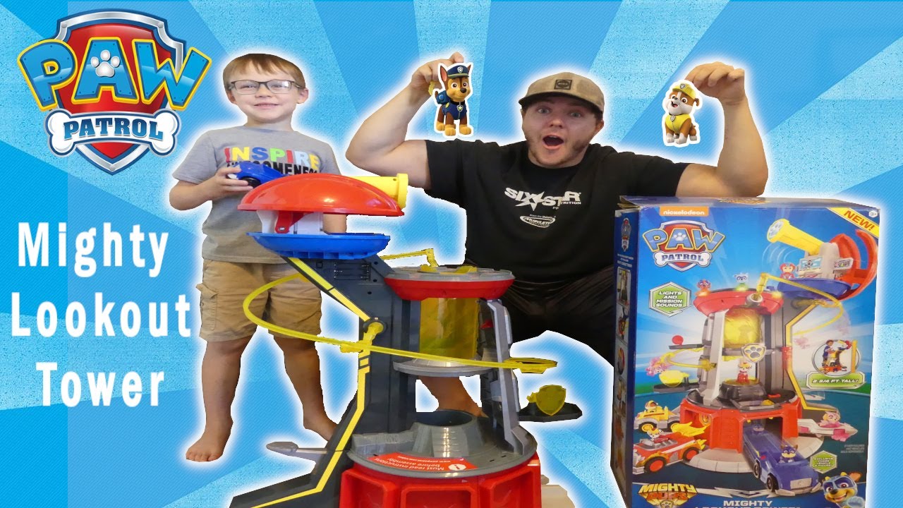 Best Paw Patrol Toy : Review & Unboxing | MIGHTY LOOKOUT TOWER - YouTube