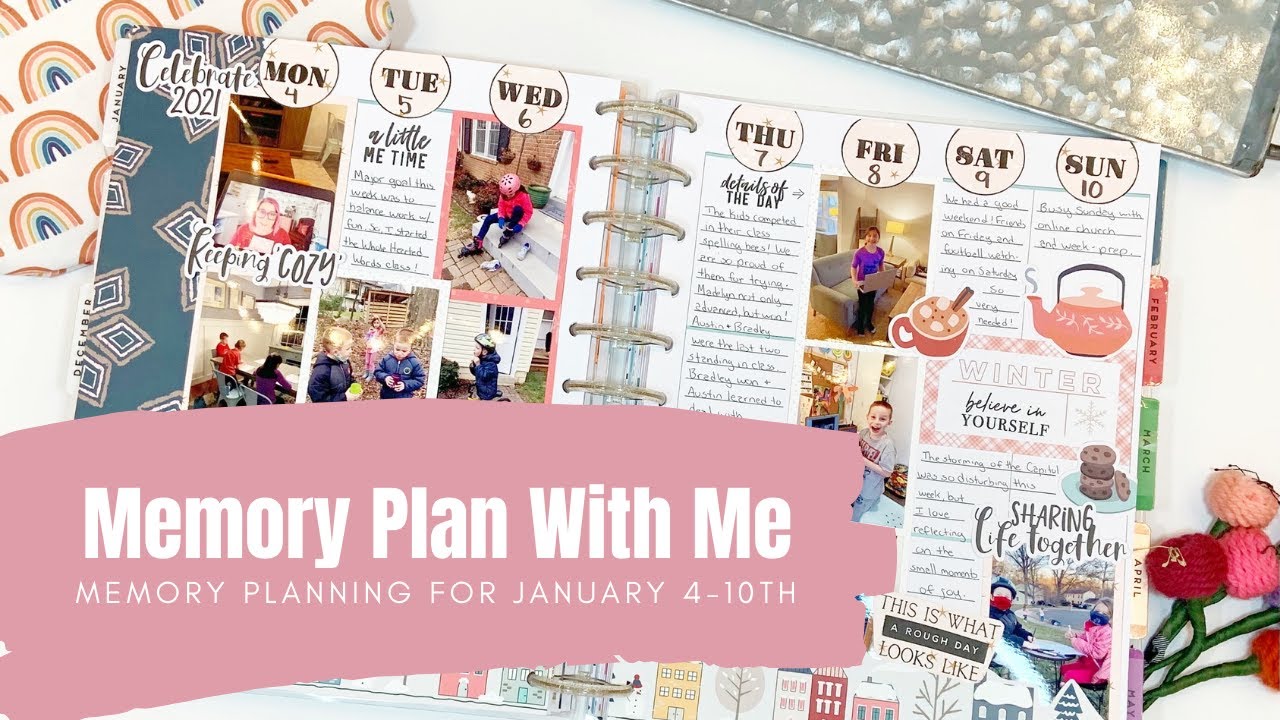 Memory Plan With Me - January 4th-10th - YouTube