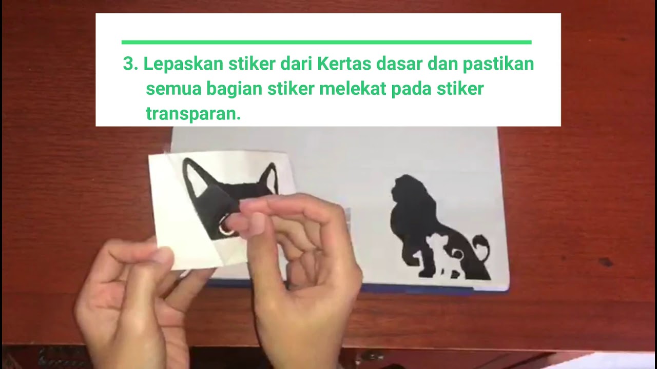 Vide Tutorial Pemasangan Cutting Sticker - YouTube