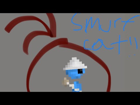 SMURF CAT IN MELON PLAYGROUND - YouTube