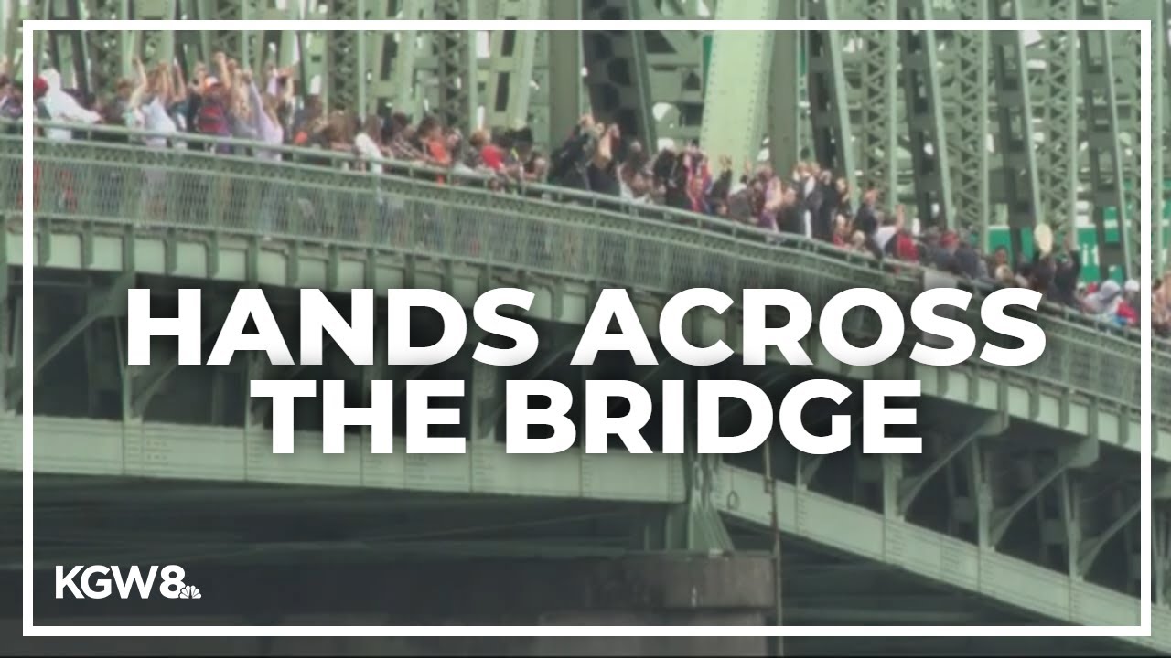 Hundreds walk across the Interstate Bridge to raise awareness of ...