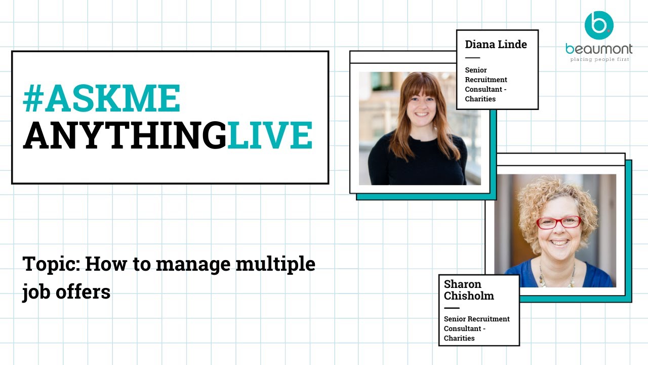 #AskMeAnything: How to manage multiple job offers - YouTube