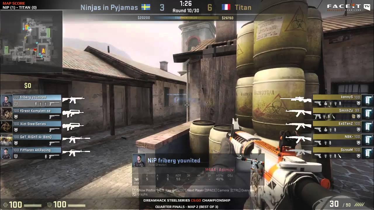 Titan vs. NIP - QUARTER FINALS - MAP 2 - (Dreamhack Summer 2014) - YouTube