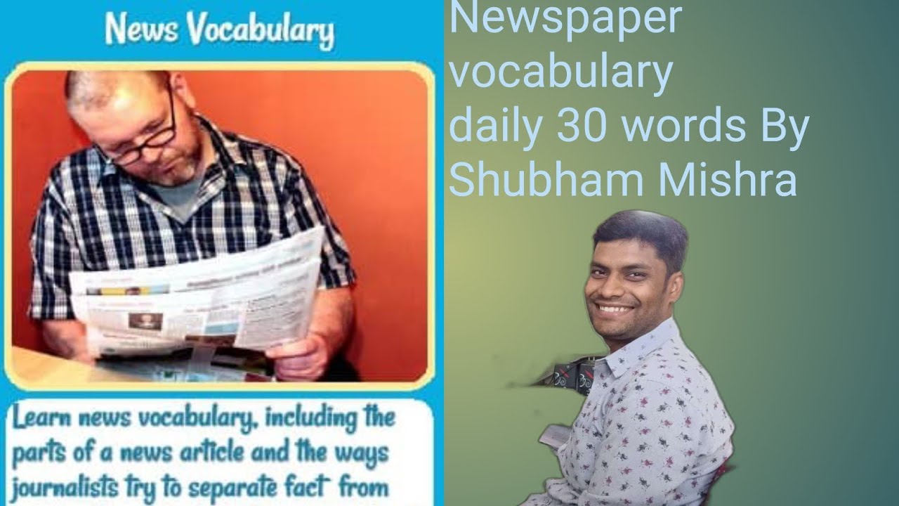 30 Newspaper Vocabulary Words with Meaning | Vocabulary Through News ...