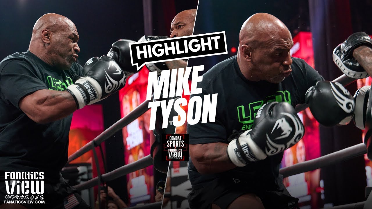 Mike Tyson Public Workout for Mike Tyson vs. Jake Paul Fight | Mike ...