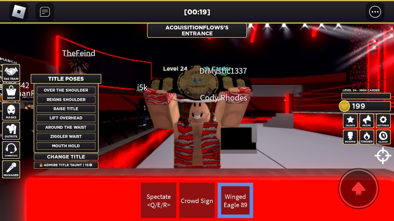 Playing as Shawn Michaels (HBK) In ROBLOX! - YouTube