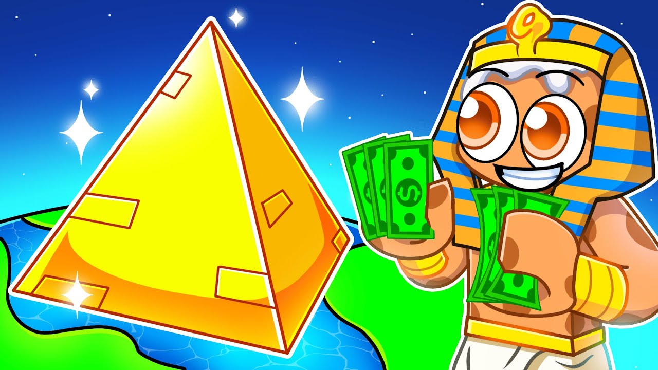 I Built a $9,873,743 GOLDEN PYRAMID in Roblox! - YouTube