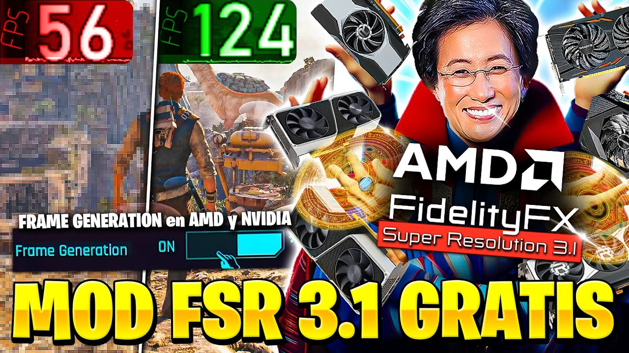 GRATIS MOD FSR 3.1 FRAME GENERATION DLSS ENABLER para TODAS LAS GPUs ...