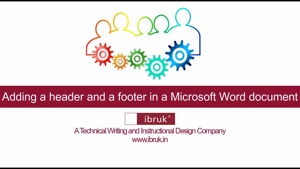 Adding a header and footer in a Microsoft Word document - YouTube