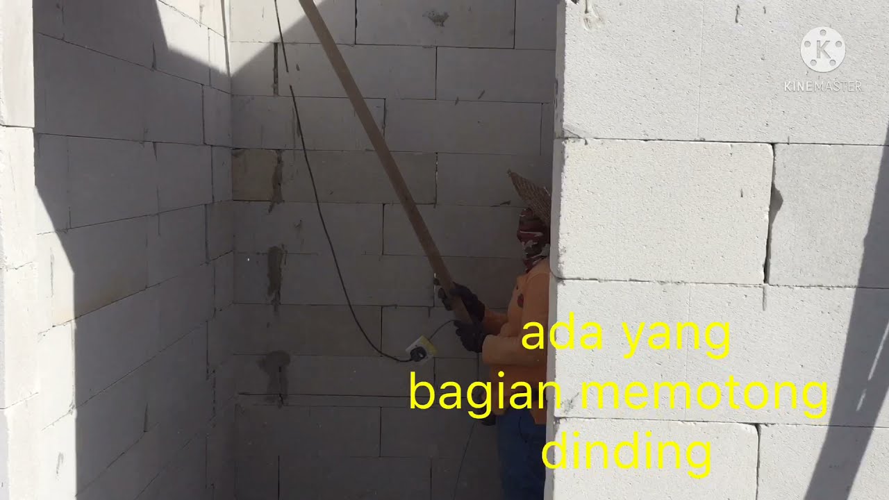 cara bobok dinding hebel // cara bobok dinding untuk jalan pipa air ...
