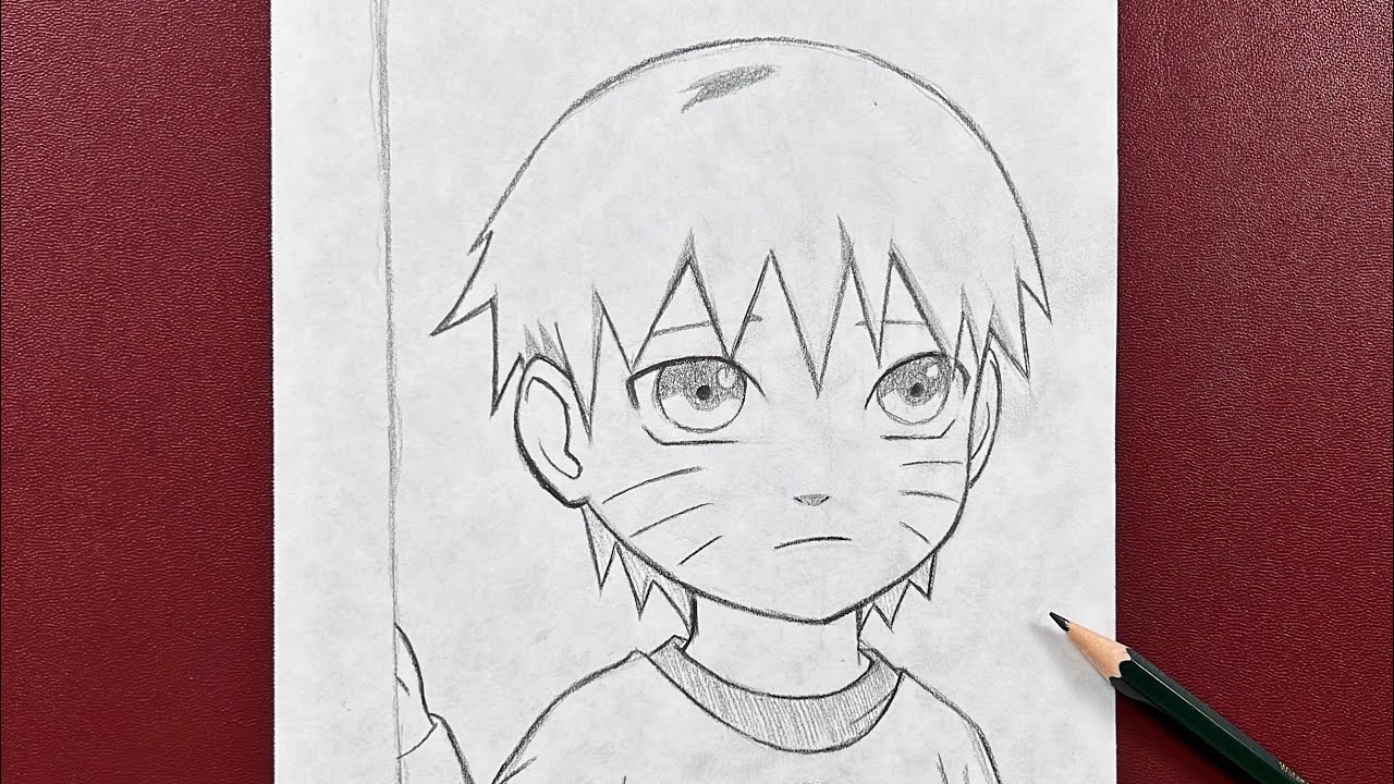 How to draw kid Naruto step-by-step | anime drawing tutorial - YouTube