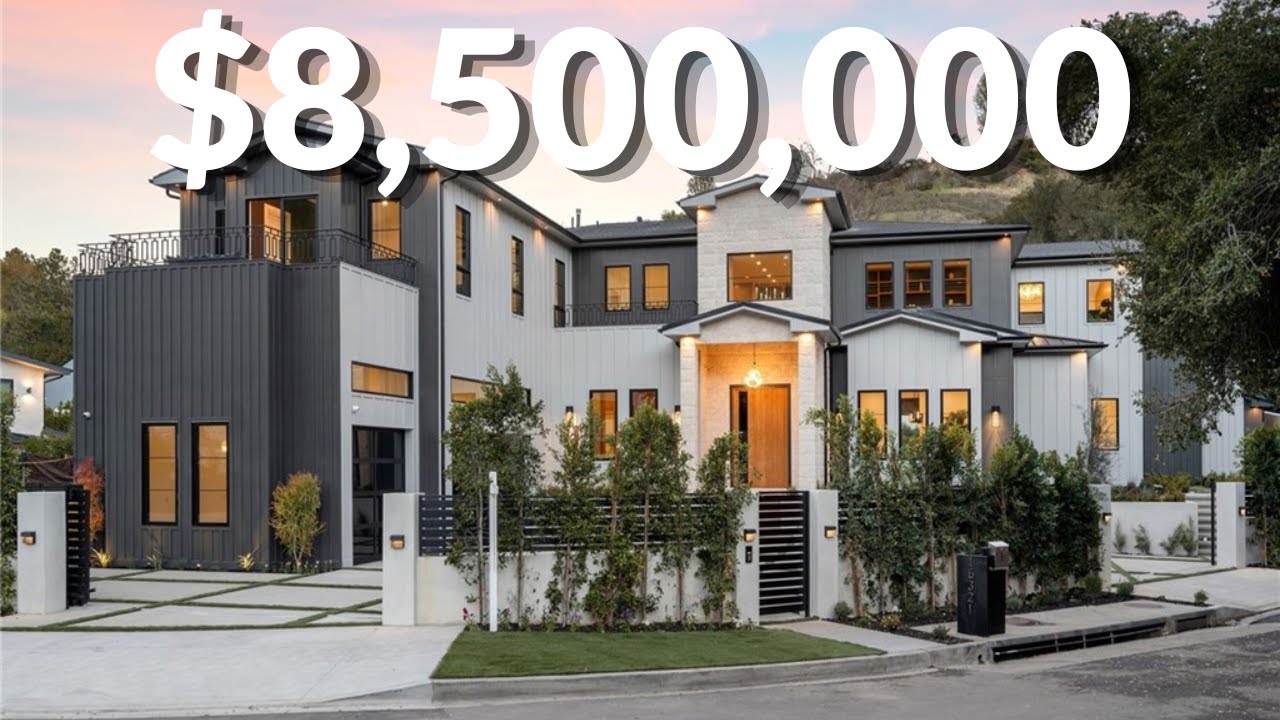 Inside a $8,500,000 MODERN Mansion With an INSANE Backyard | Los ...
