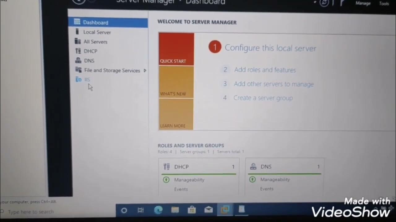 How to configure WEB SERVER on windows server 2012 - YouTube
