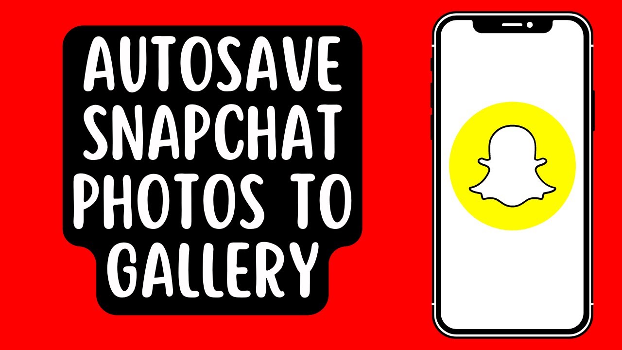 How to Automatically Save Snapchat Photos to Your Gallery - YouTube