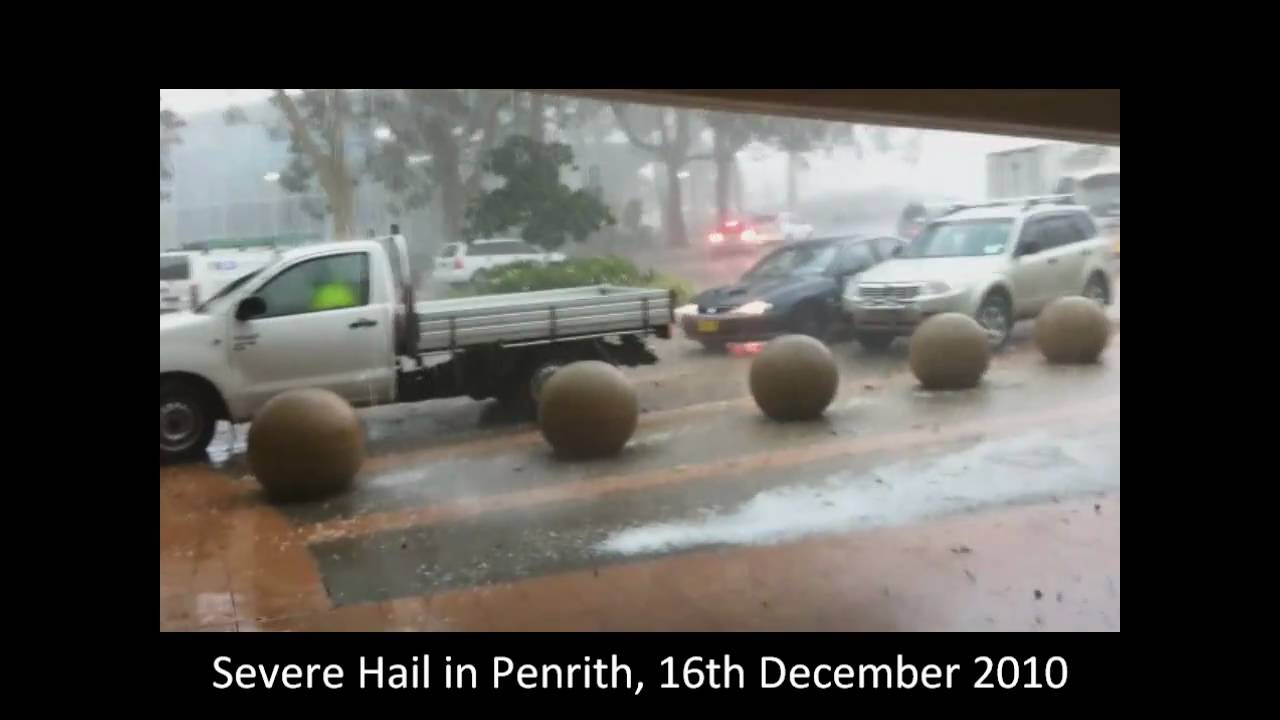 Severe Hail Storm Lightning in Penrith Western Suburbs 16th December ...
