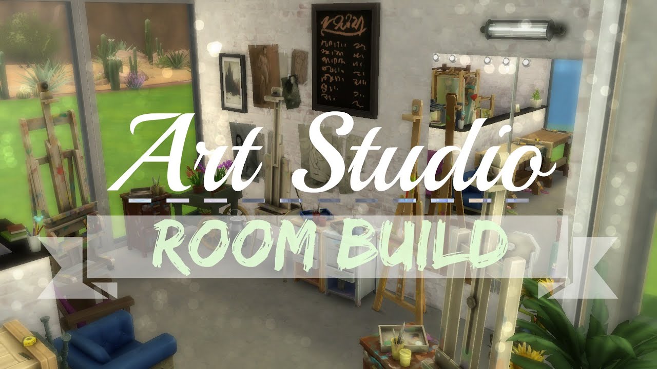 THE SIMS 4 ROOM BUILD - Art Studio - YouTube