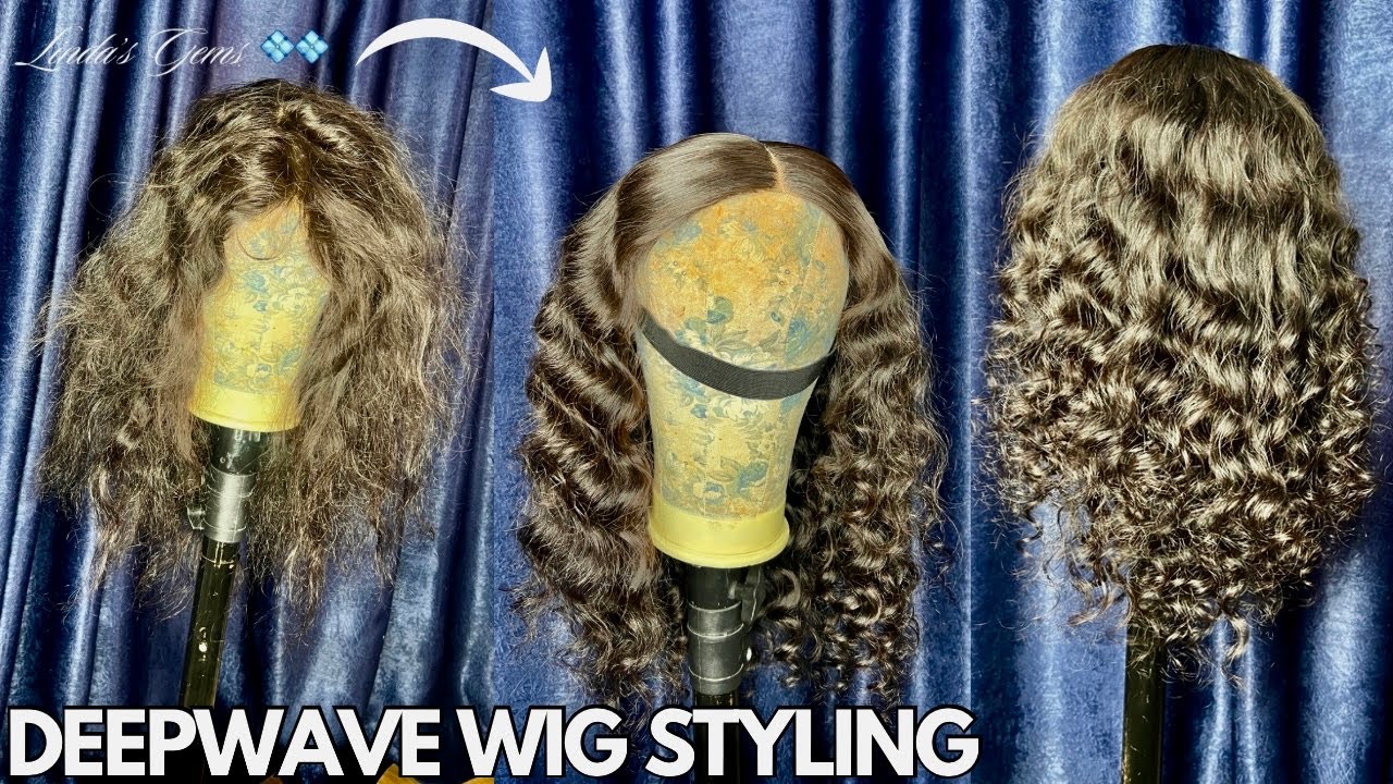 HOW TO STYLE YOUR WIG DEEPWAVE - YouTube