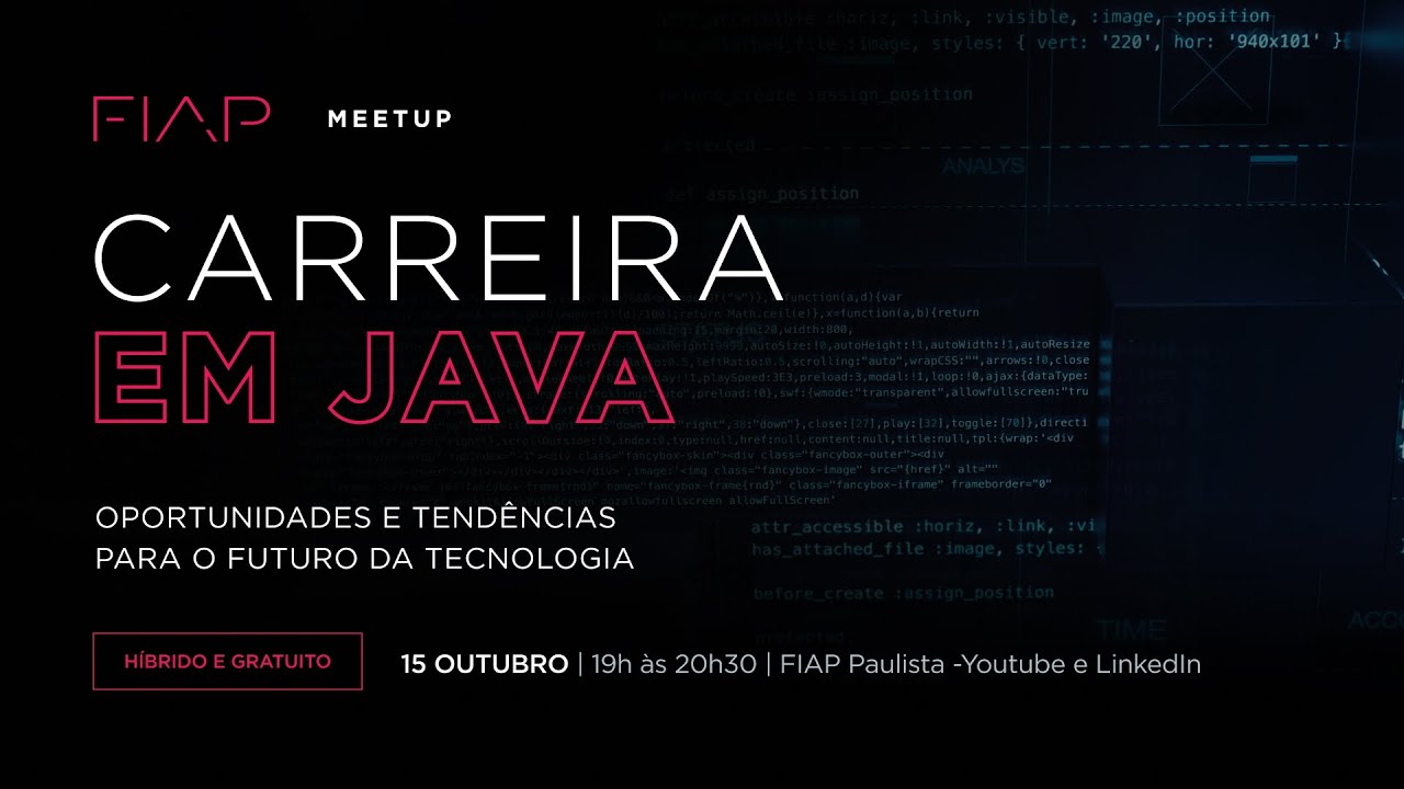 FIAP Meetup #129 - Carreira em Java: Oportunidades e tendências para o ...