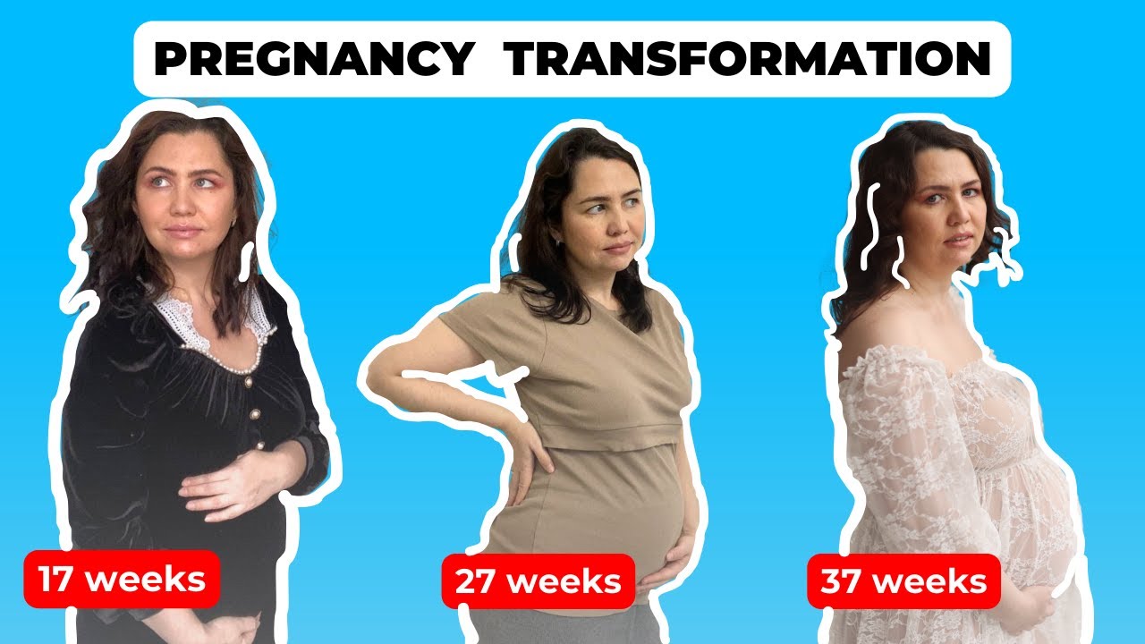 Pregnancy transformation. Week by week - YouTube