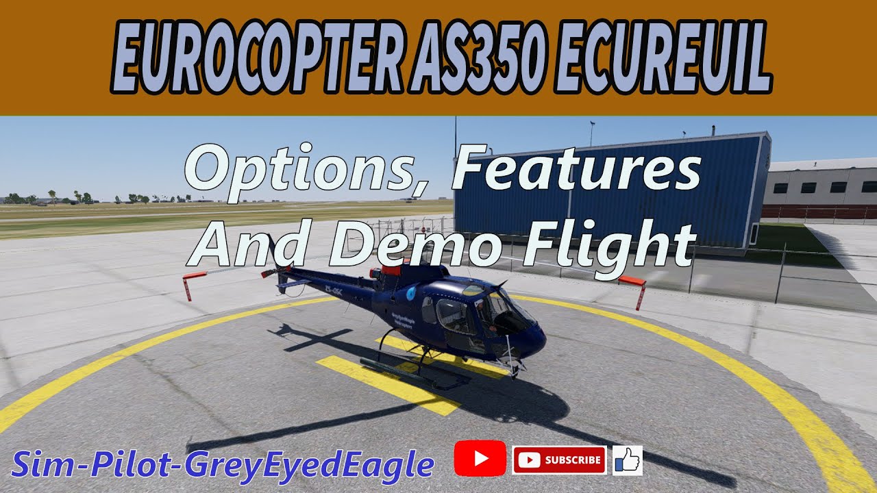 Eurocopter AS350 Ecureuil - Options, Features And Demo Flight. - YouTube