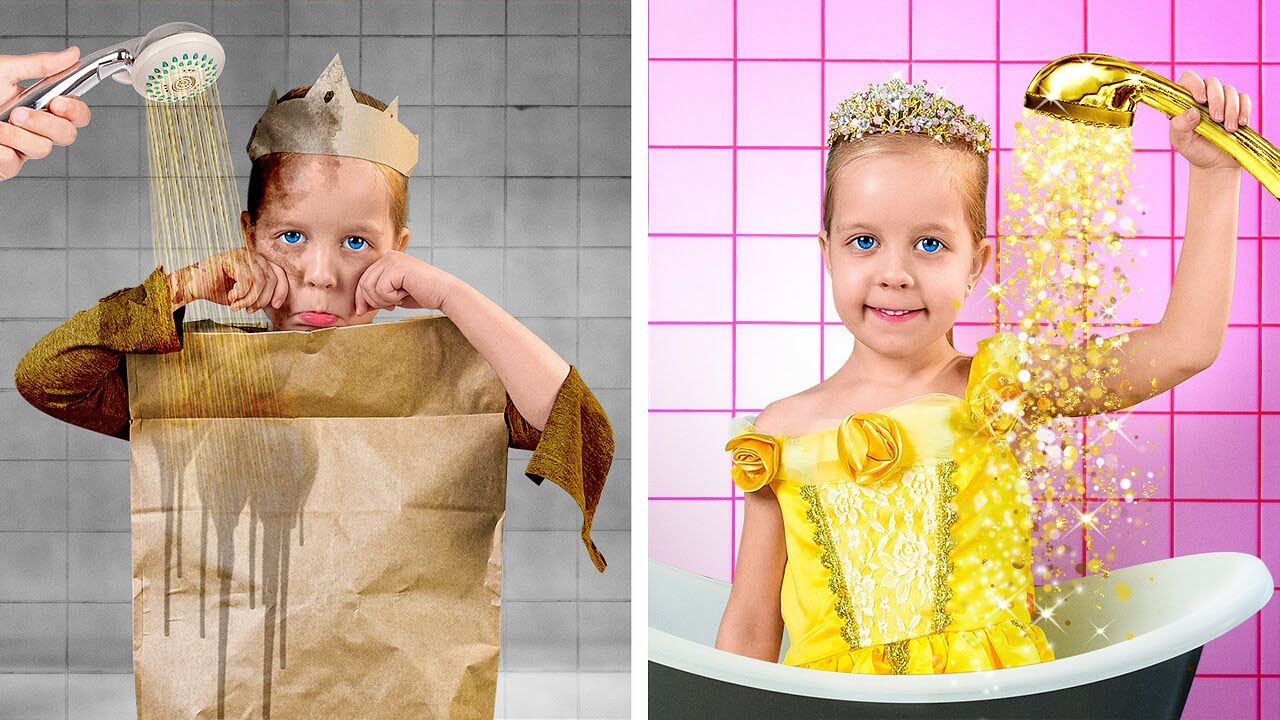 RIJKE MOEDER vs ARME MOEDER || Hoe je je kinderen kunt vermaken - YouTube