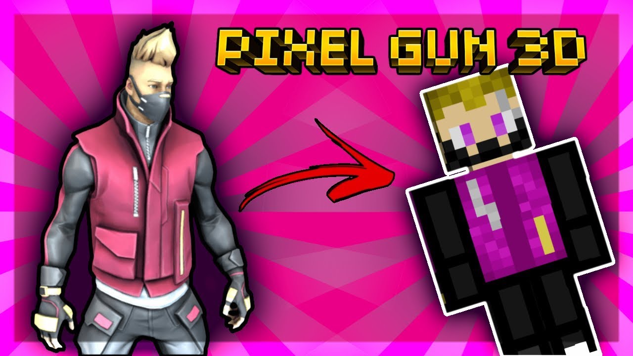 DRIFT en Pixel Gun 3D| FORTNITE SKIN TUTORIAL - YouTube