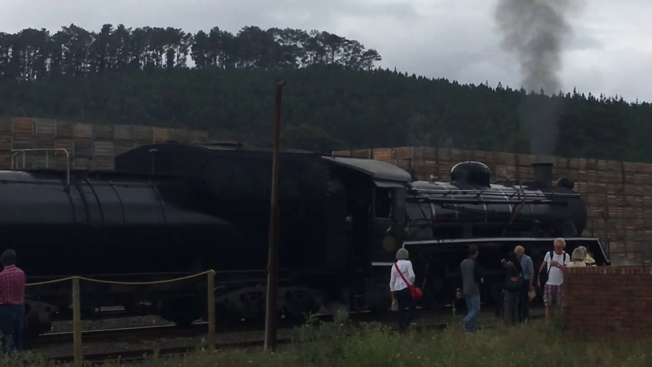 Steam train at Elgin Railway Market - YouTube