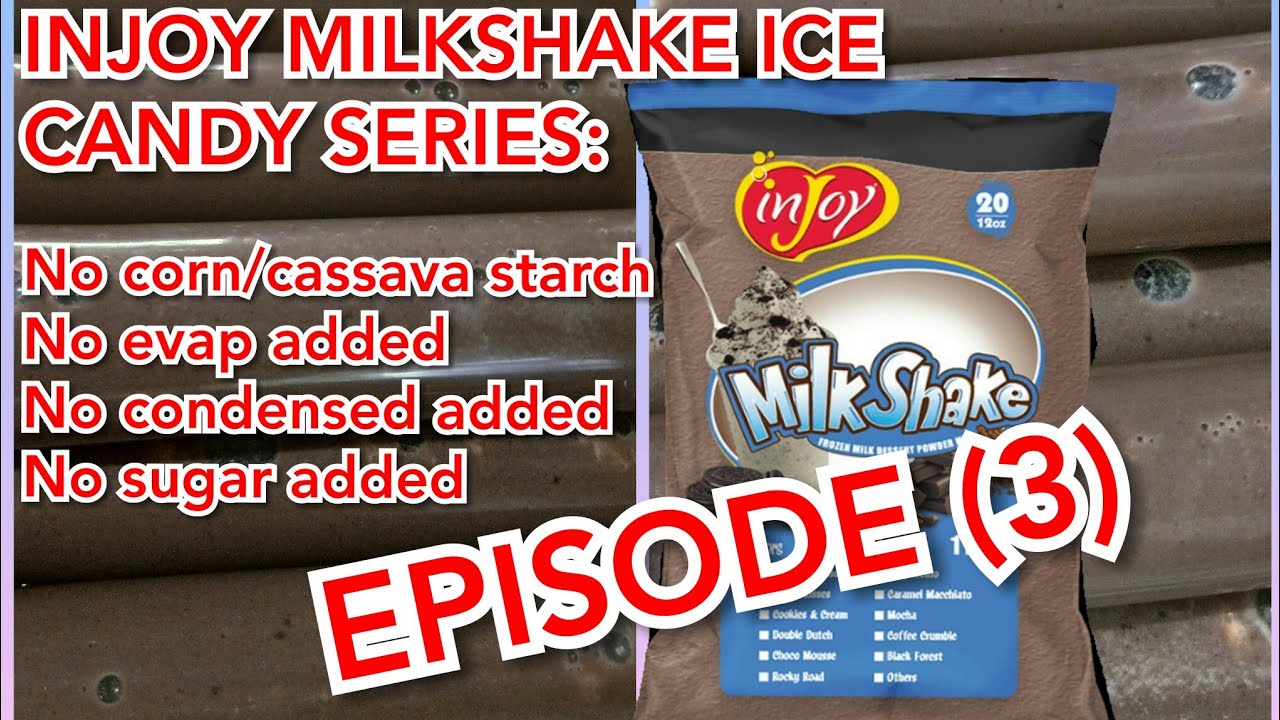 NO COOK ICE CANDY: BY INJOY MILKSHAKE - ROCKY ROAD FLAVOR - YouTube