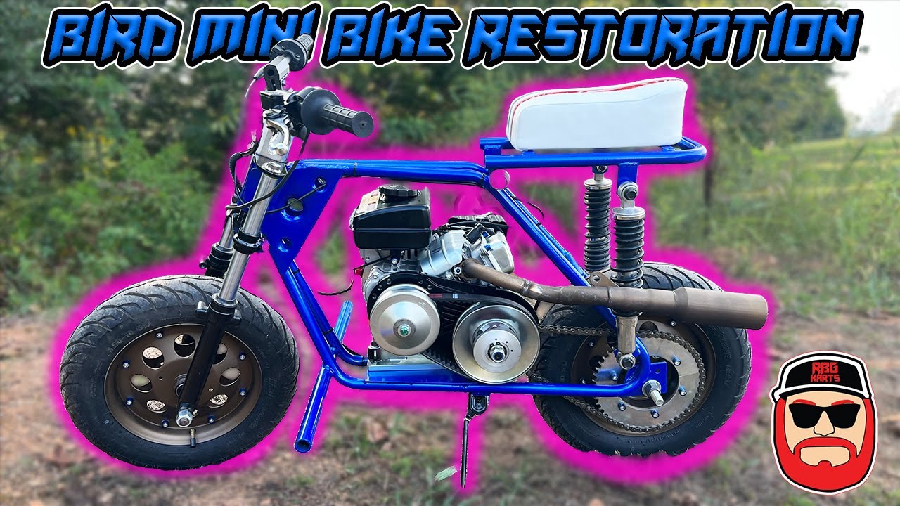 1970's Bird Mini Bike Resto Mod - YouTube
