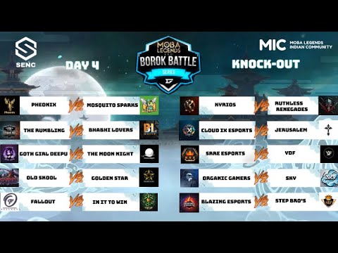 BOROK BATTLE SERIES DAY 4 ( Knockout Round-1 ) Moba Legends 5v5 - YouTube