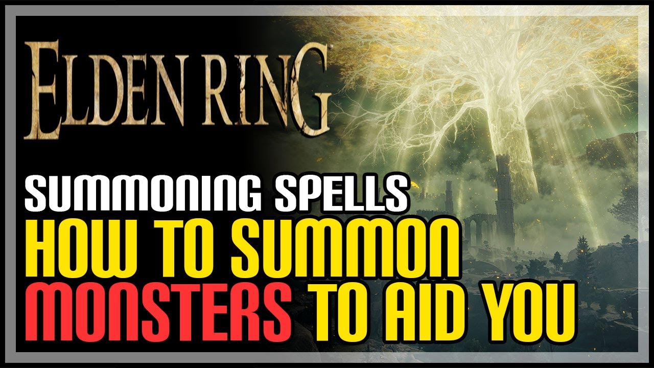 Elden Ring How to Use Summoning Spells - YouTube